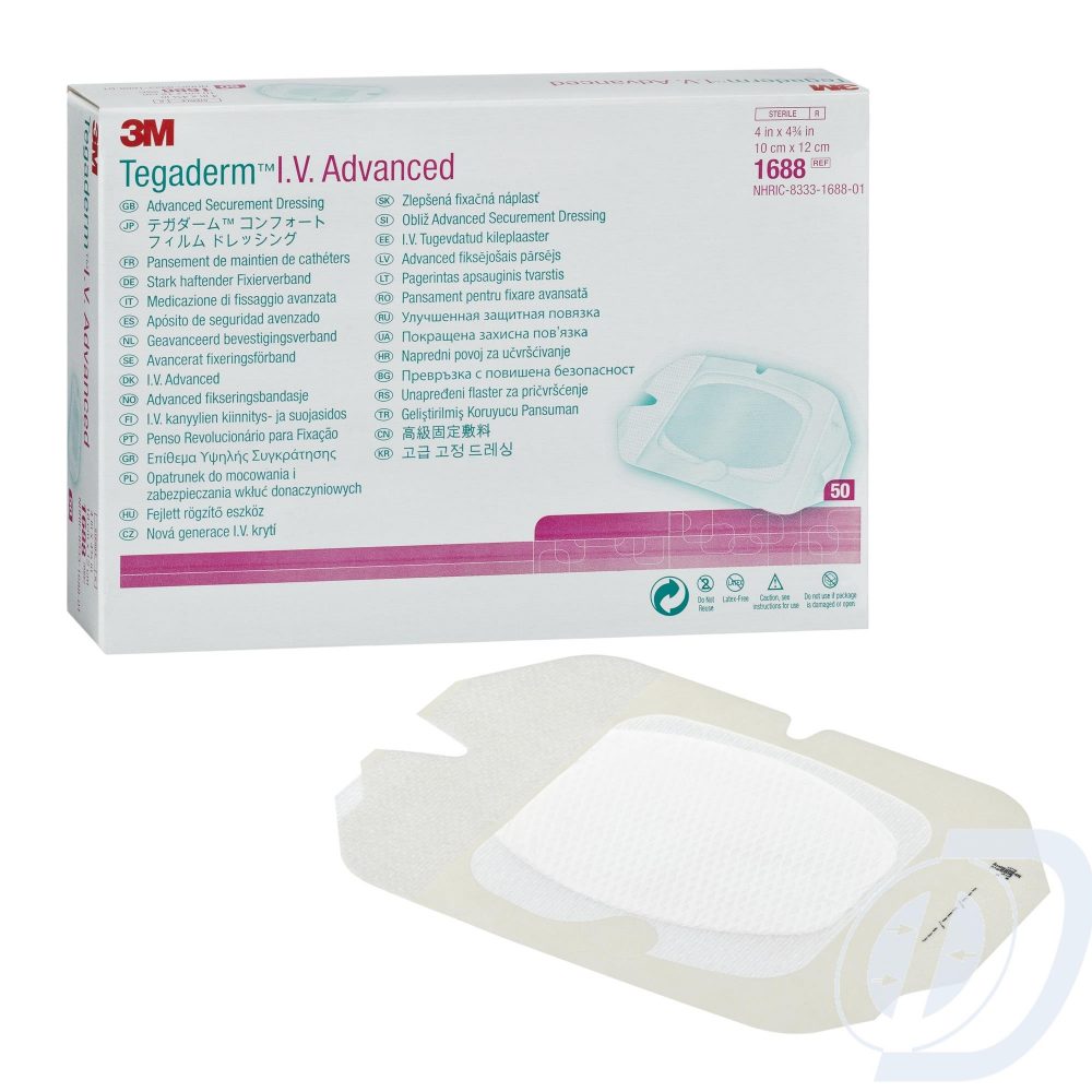 3M™ Tegaderm™ IV Transparent Film Dressing with Border 1635 3M™ Tegaderm™ IV Transparent Film Dressing with Border 1635